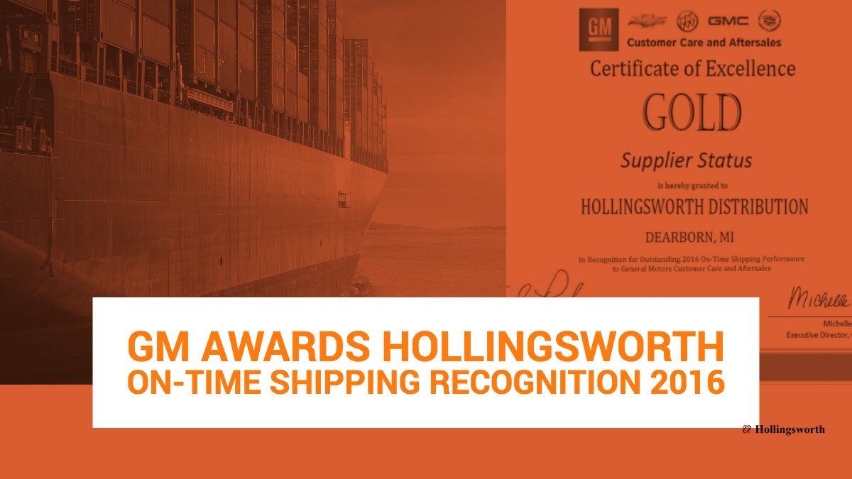 GM Awards Hollingsworth On-Time Shipping Recognition for 2020 ...